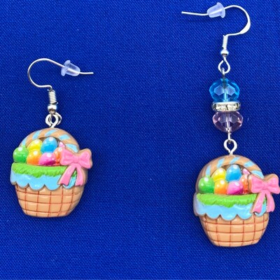 2pc, 9pc or 10pc Easter Egg Charms easter Egg Earrings easter Candy ...