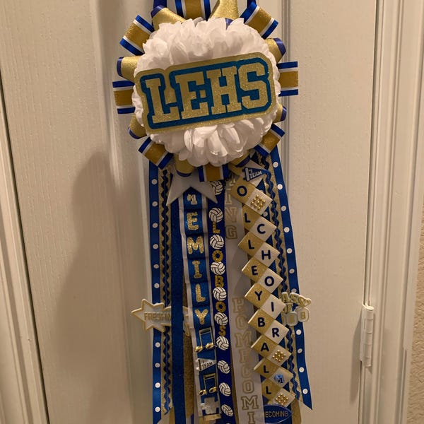 Personalized Homecoming Mum: Texas School Spirit, Custom Colors - Etsy