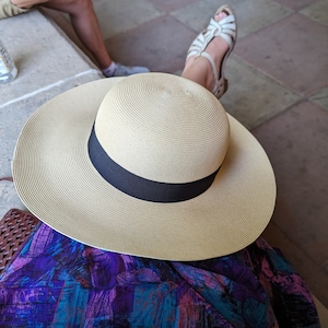 Sun Hat for Women, Handmade Cloche Bucket Premium Straw Hat With Wide ...