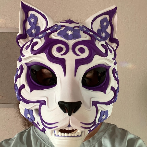 3D Printed Multi Color Hellequin Mask - Etsy