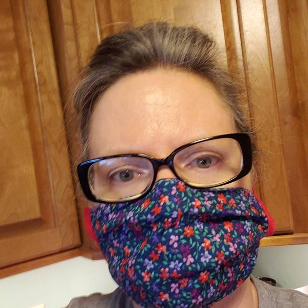 Washable Tie Back Face Mask for Adults Men Women. Quality Comfortable ...