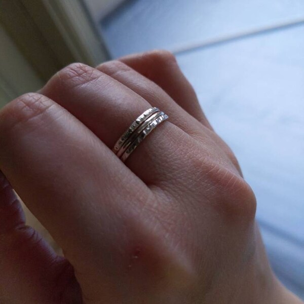 Elegant Silver Ring, Simple Wedding Band, Thin Sterling Silver Ring ...