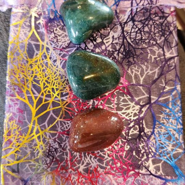 Fancy Jasper, Tumbled, S M L, Plasma Bloodstone, Multicolor Jasper ...