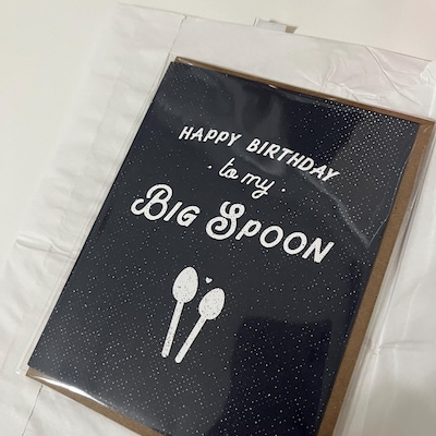 Happy Birthday to My Little Spoon, Funny Greeting Card for Girlfriend ...