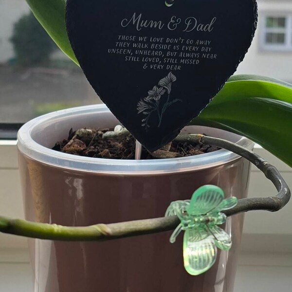 Bee Grave Stick Marker Slate Memorial Ornament Plaque Memory Special ...