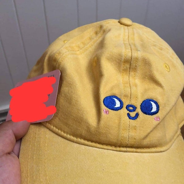 Embroidered Blushing Face Hat | Custom Colors | Unisex | 6-panel ...