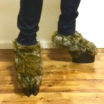 Black Hooves Devil Demon Feet Adult Shoe Costume, Draenei Hooves, D - Etsy