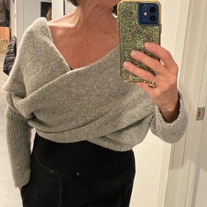 KNITTING PATTERN Snowfall Sweater Scarf Scarf With - Etsy