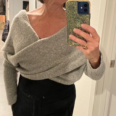 KNITTING PATTERN Snowfall Sweater Scarf Scarf With - Etsy UK