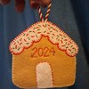 PATTERN Felt Gingerbread House Christmas Ornament Decoration, Pdf for ...