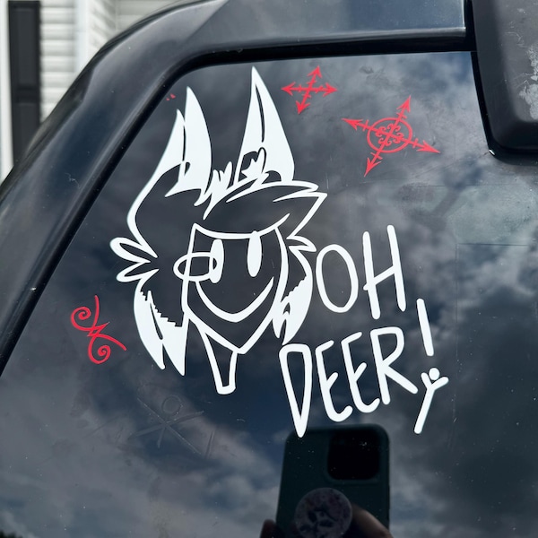 Oh Deer! Alastor Hazbin Hotel Inspired Vinyl Decal - Etsy