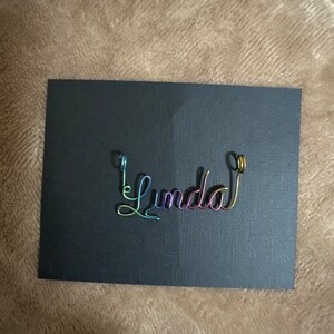 Wire Name Pin 14K Rose Gold Fill Name Jewelry Personalized Name Pin ...