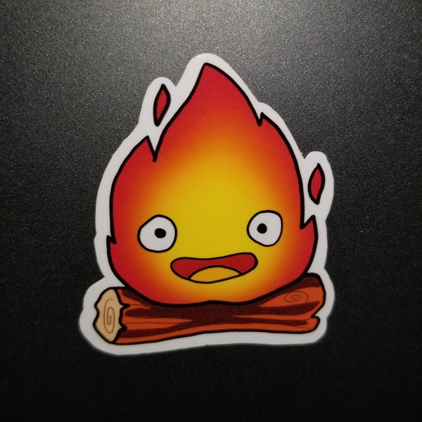 Calcifer Sticker: Howl's Moving Castle Waterproof Decal - Etsy