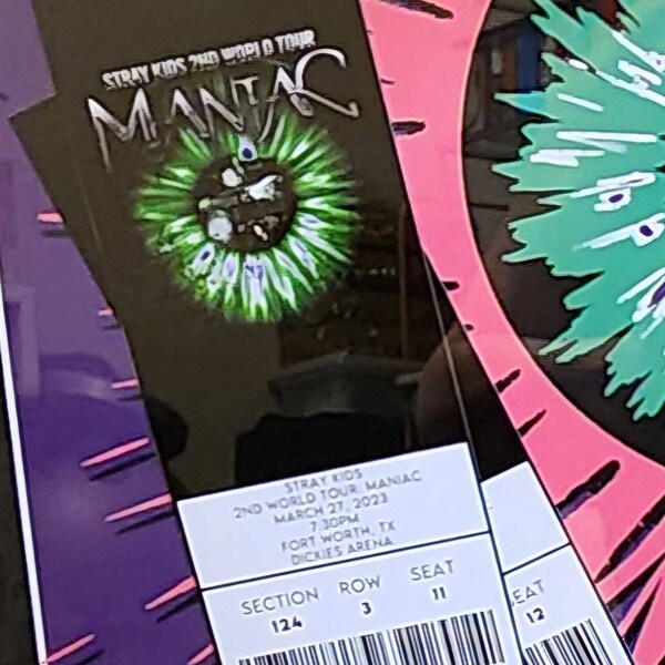 Physical Ticket Custom Personalized Laminated Concert Event Ticket ...