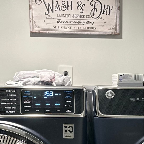 Personalized Laundry Service Sign, Custom Wash & Dry Sign, Laundry and ...