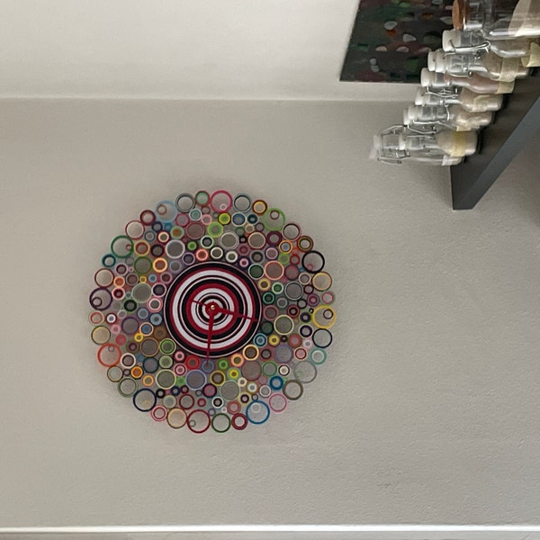 Wall Clock, Paper Clock, Colorful Clock, Custom Clock for Wall, Kids ...