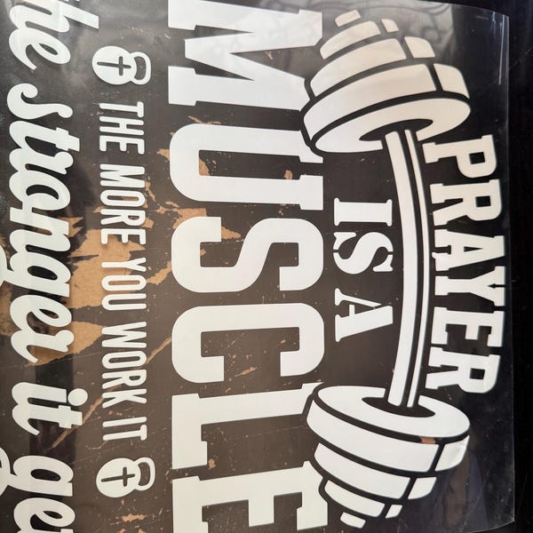 Prayer is a Muscle, Christian Workout Shirt, Christian Fitness Svg ...