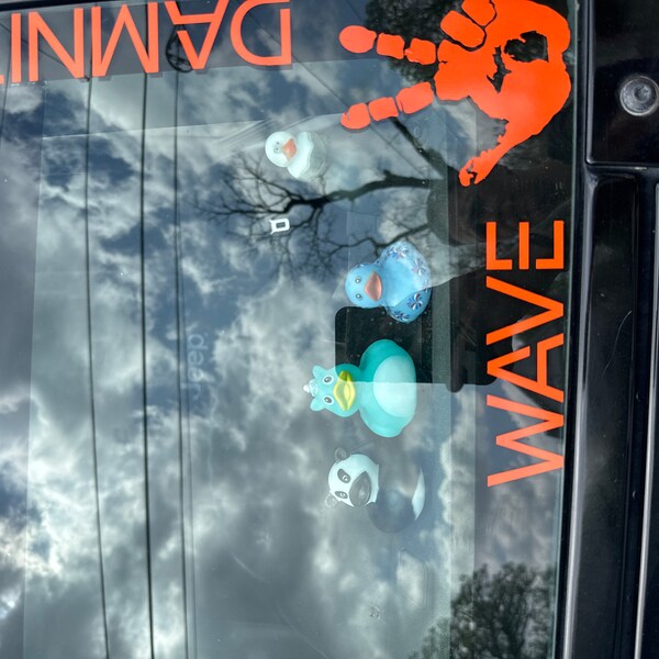Wave Damnit Decal - Etsy