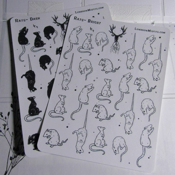 RATS Planner STICKER Sheet - Etsy