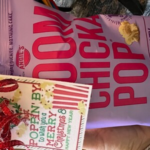 Popcorn Appreciation Printable Gift Tags, Popping by to Say Thanks for ...