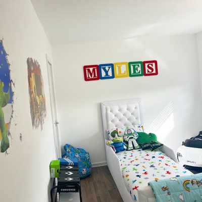 Toy Story Style Wooden Alphabet Blocks. Name Blocks. Personalised ...