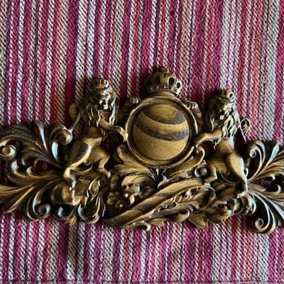 Ornate Wooden Scrollwork Applique for Home Decoration, Unpainted ...