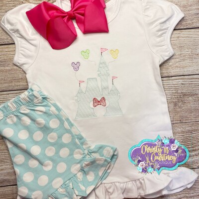 Quick Bean Stitch All Embroidery Character Inspired Miss Mouse Castle ...