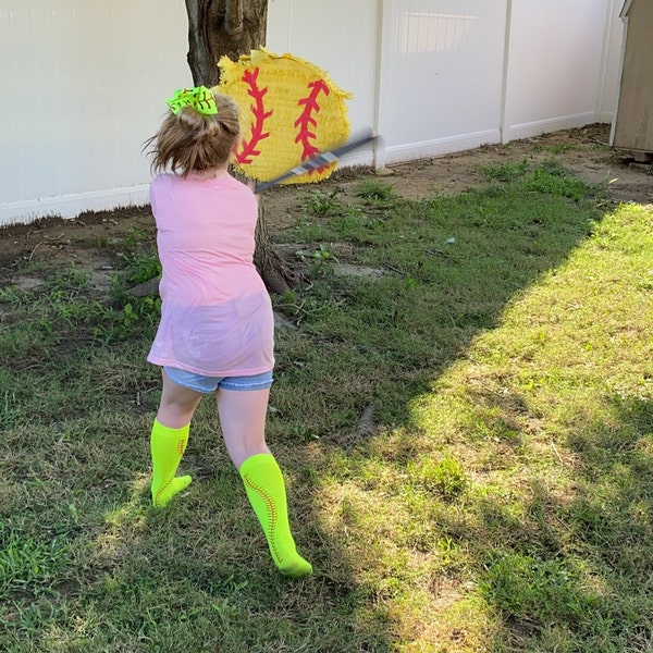 Handcrafted Softball Pinata, Perfect for Sports Themed Parties ...