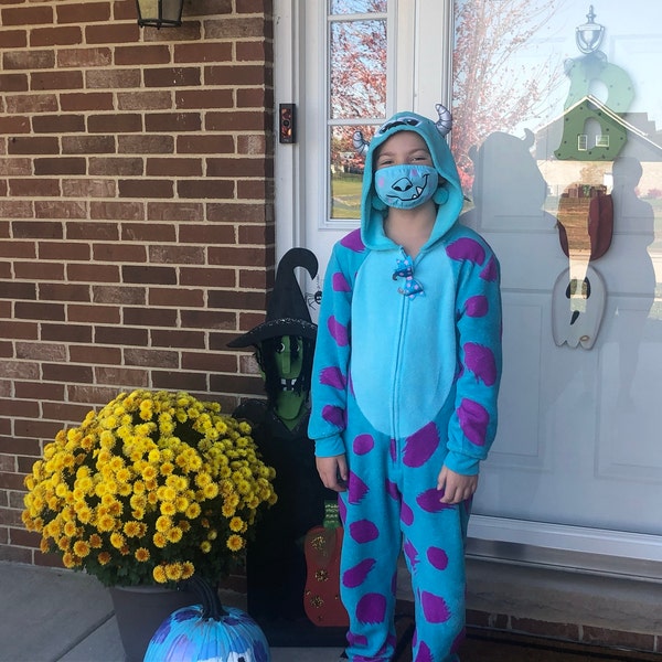 Monster's Inc. Character Inspired Face Masks (boo's Door, Mike and ...