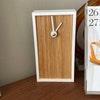 Bamboo and Wood Desk Clock, Modern Minimalist Boho Table Clock - Etsy