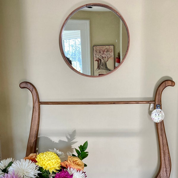 Small Round Mirror | MCM Decor | Decorative Mirror - Etsy