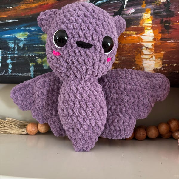 PATTERN: Plush Binx the Bat Pattern - Amigurumi Chunky Bat Pattern ...
