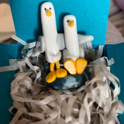 Handmade Clay Seagull Figures, Gift for Friends/loved Ones. - Etsy UK