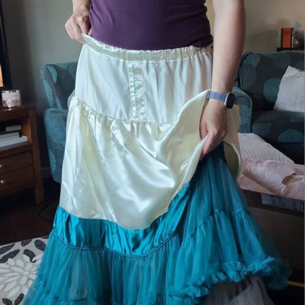 Miss Raina's Layered Rainbow Petticoat ~ Knee Length ~ With Tulle ...