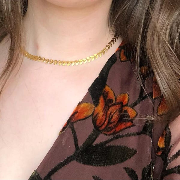 AURELIA Leaf Bangle in Gold & Silver High Quality Stainless Steel ...