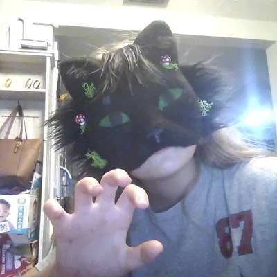 Therian Cat Mask Mushrooms - Etsy