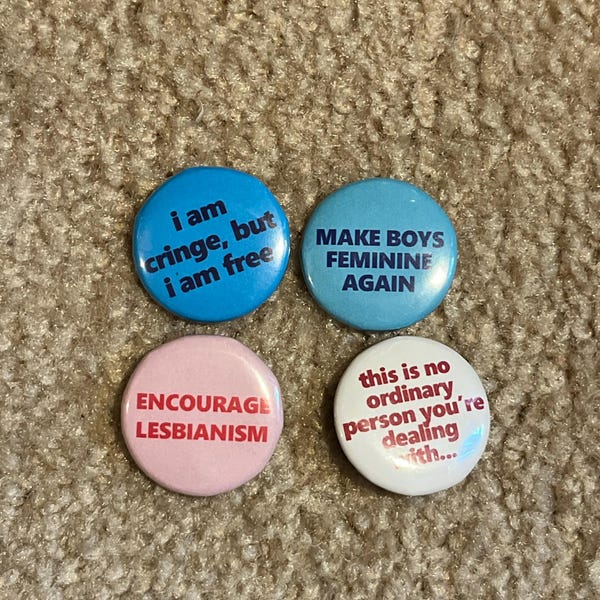 Political Buttons (SAVE!!!!) Handmade Pin Back Button Badges(1.25"/32mm ...