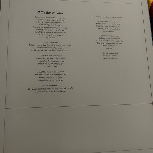 Lana Del Rey Lyric Book Song Lyrics for All Songs 181 Pages PDF Instant ...