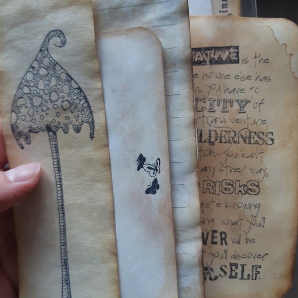 Handmade Stationery Set, Writing Paper With a Blue Lily and Dragonfly ...