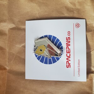 Artemis 1 Space Launch System SLS Rocket Enamel Pin Lapel Brooch NASA Scientist / Astronaut ...