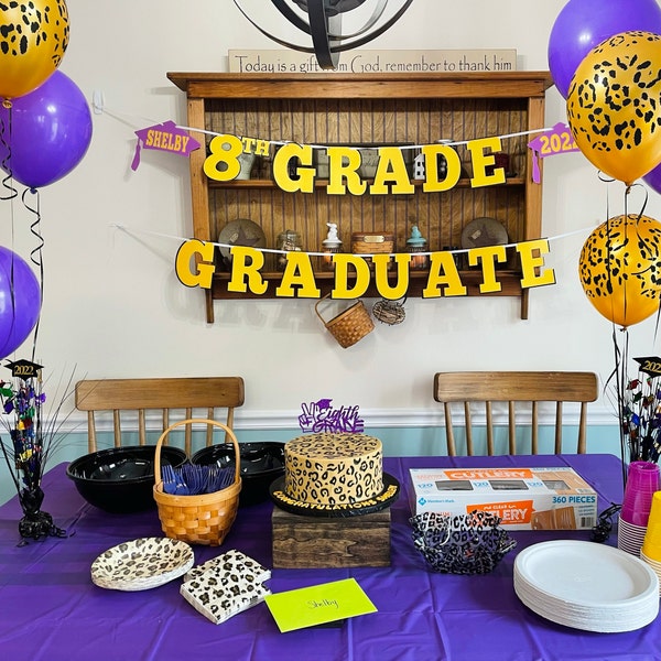 8th Grade Graduation, 8th Graduation Banner , Graduation Banner, 8th ...