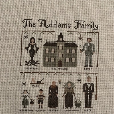 The Addams Family PDF Digital Cross Stitch Pattern - Etsy