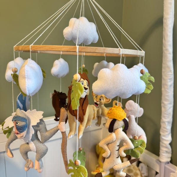 Simba Disney Felt Mobile. Cot Baby Mobile. Crib Baby Mobile. Nursery ...
