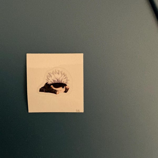 Gojo Satoru Sticker, Gift for Anime Lovers, Gojo Badass Sticker, Anime ...