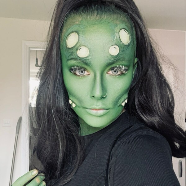 Alien Head Silicone Prosthetic, Sci-fi, Halloween, Cosplay, Horror, SFX ...