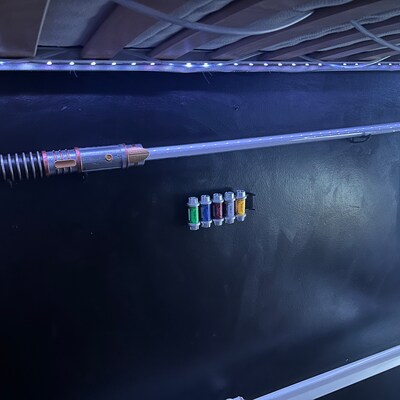 Lightsaber Wall Mount Holder Savi's Workshop Holds 6 Kyber - Etsy