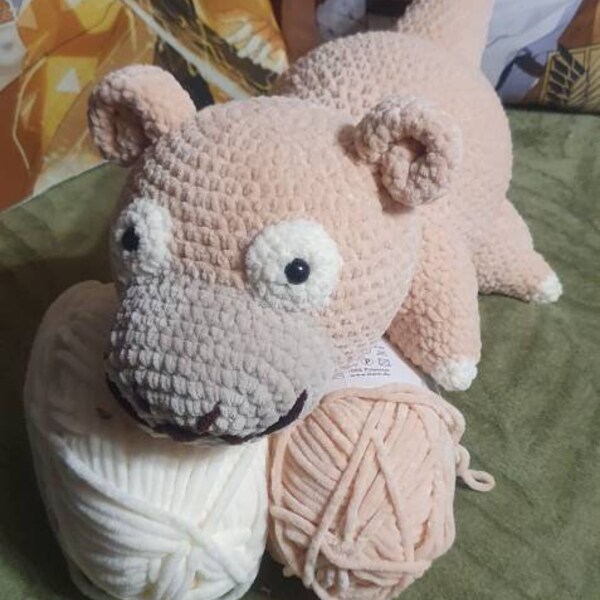 PDF File, Slowpoke Crochet Pattern, Pokemon Crochet Pattern, Slowpoke ...