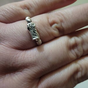 Wire Wrapped Jesus Ring Divine Mercy - Etsy