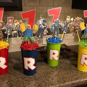 Roblox centerpieces taart topper instant downloaden u | Etsy