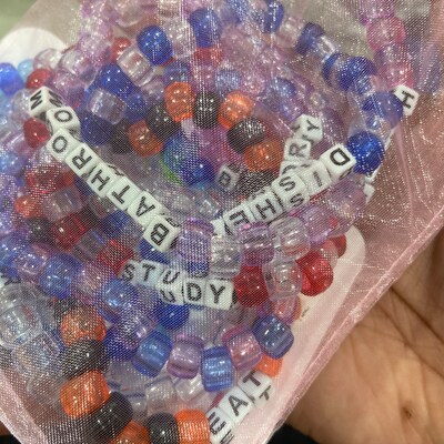 Chore and Task Reminder Kandi Bracelets ADHD Tool, Chore List, ADHD ...